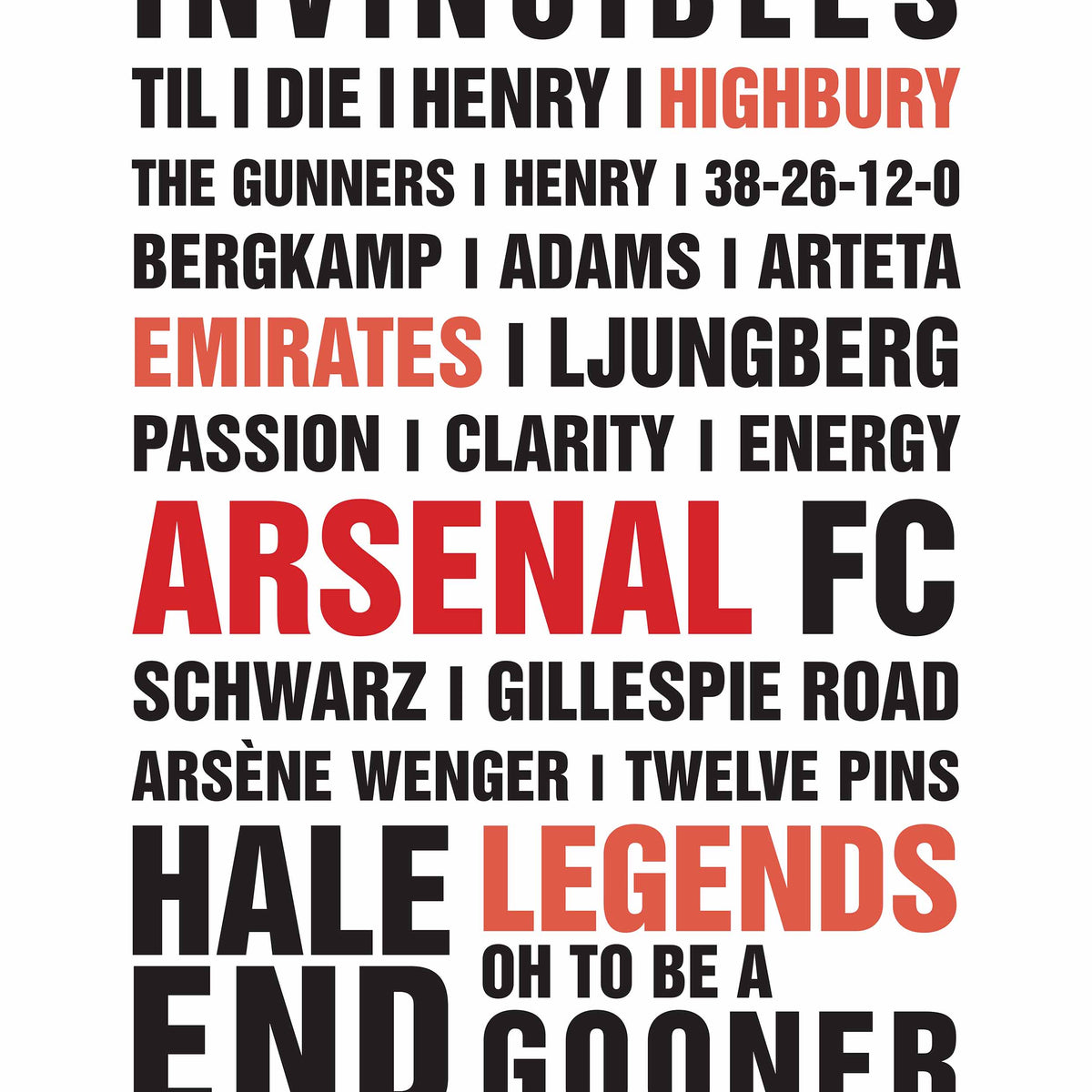 Invincible Arsenal poster – Min Poster