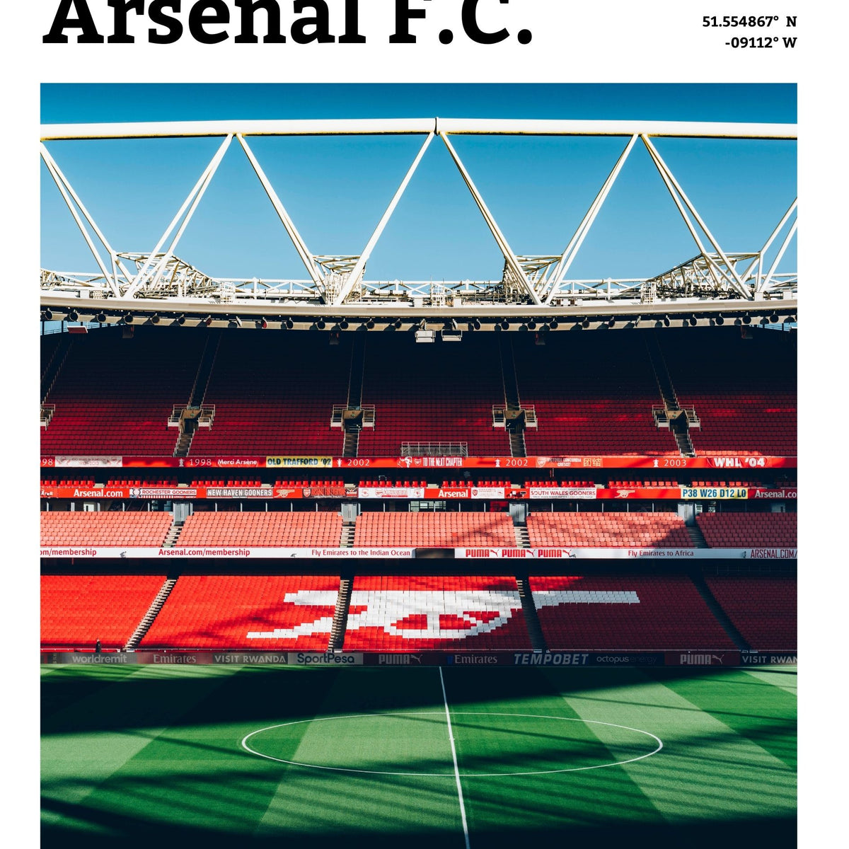 Arsenal Emirates stadium poster – Min Poster